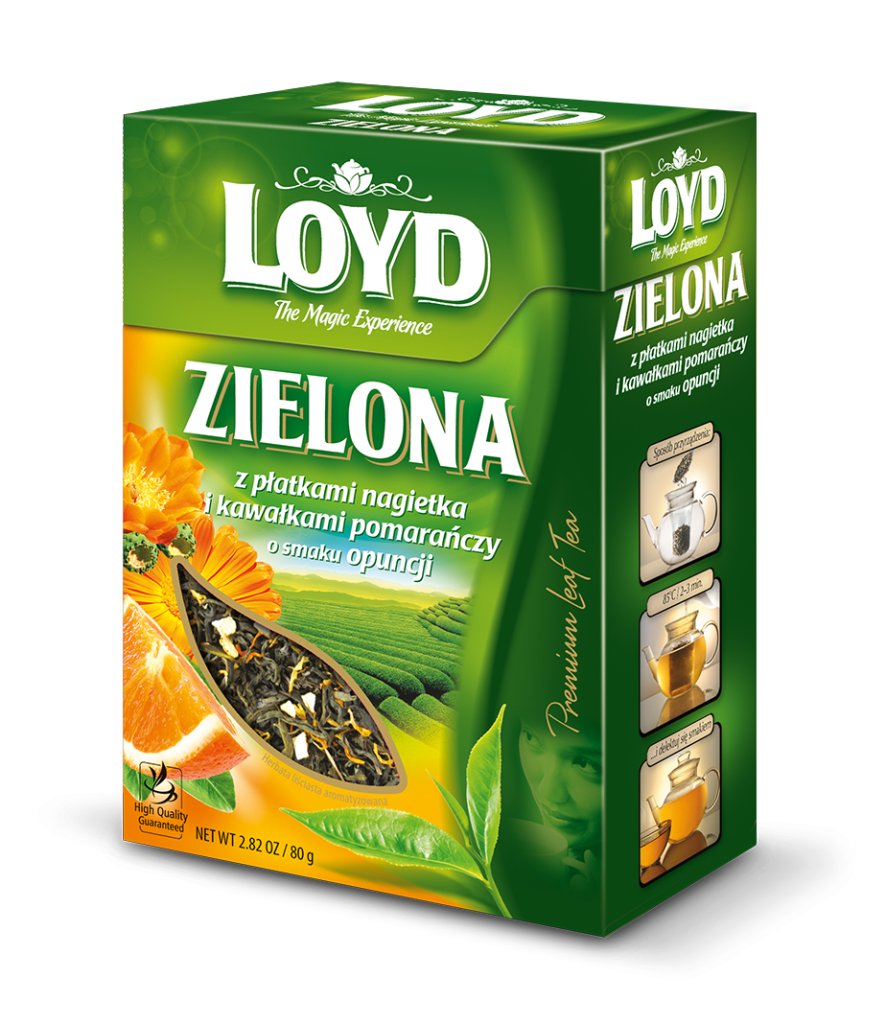 Green Tea with ORANGE PIECES AND OPUNTIA FLAVOURING – Loyd